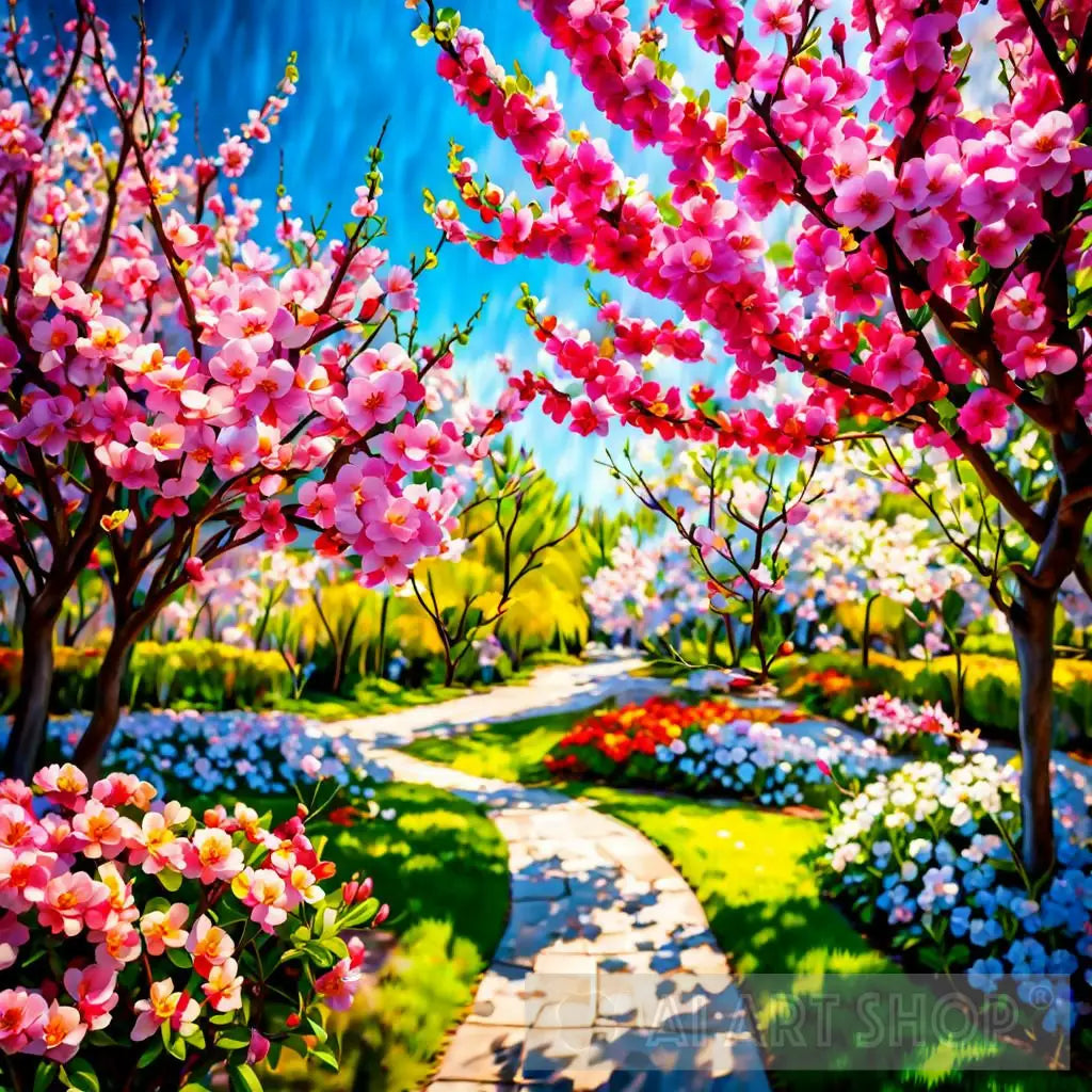 Blooming Flowers AI Art: A Modern Masterpiece