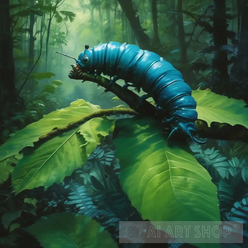 blue caterpillar