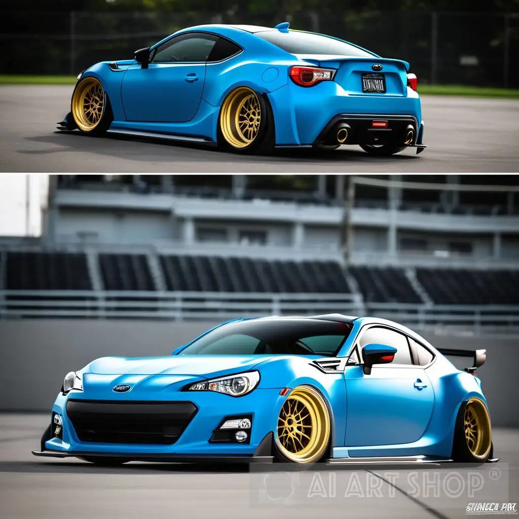 Blue Subaru Brz