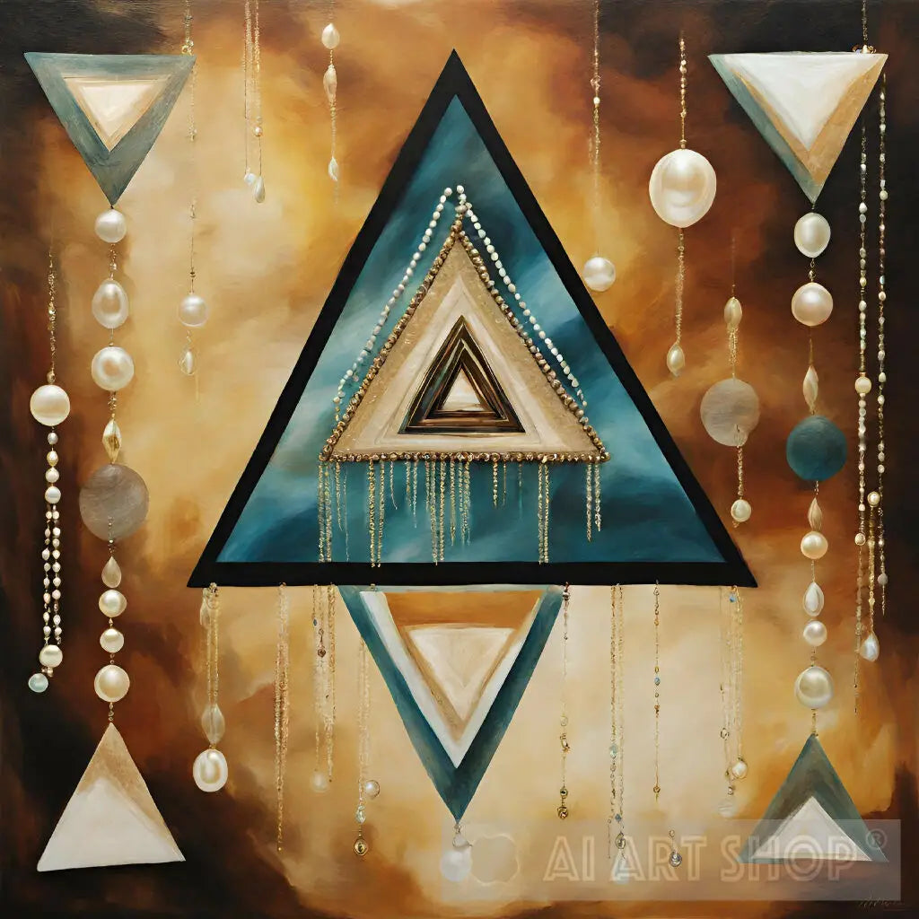 Buy “ Blue Triangle” AI art for sale