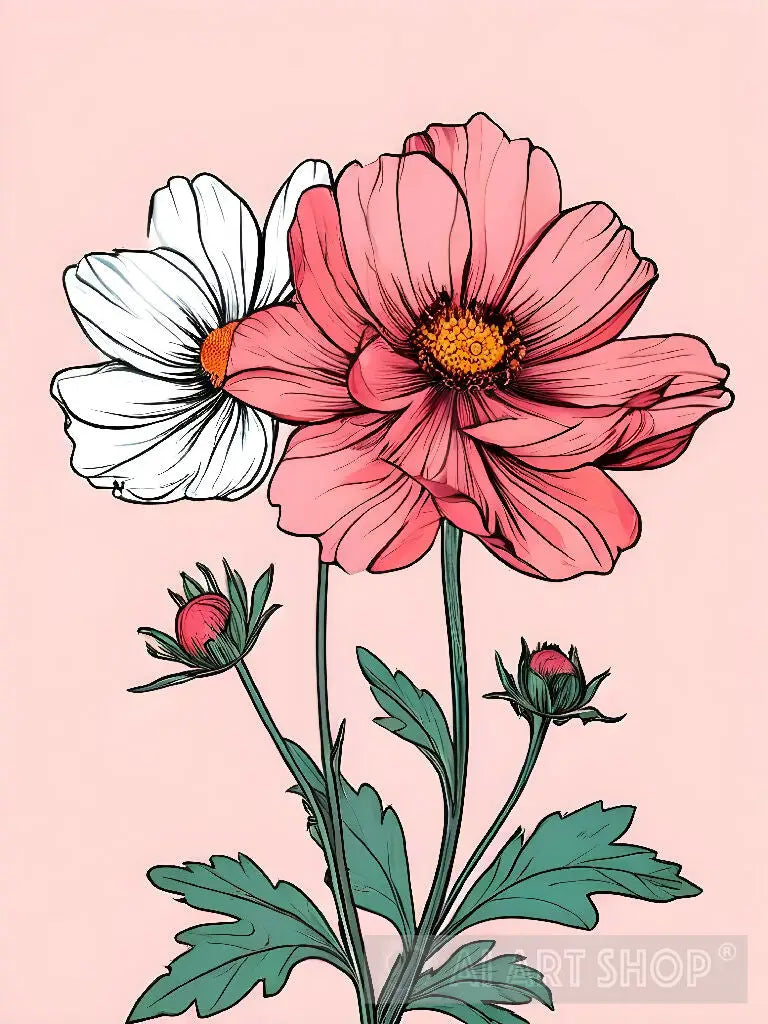 Blush Bloom | AI Art Shop