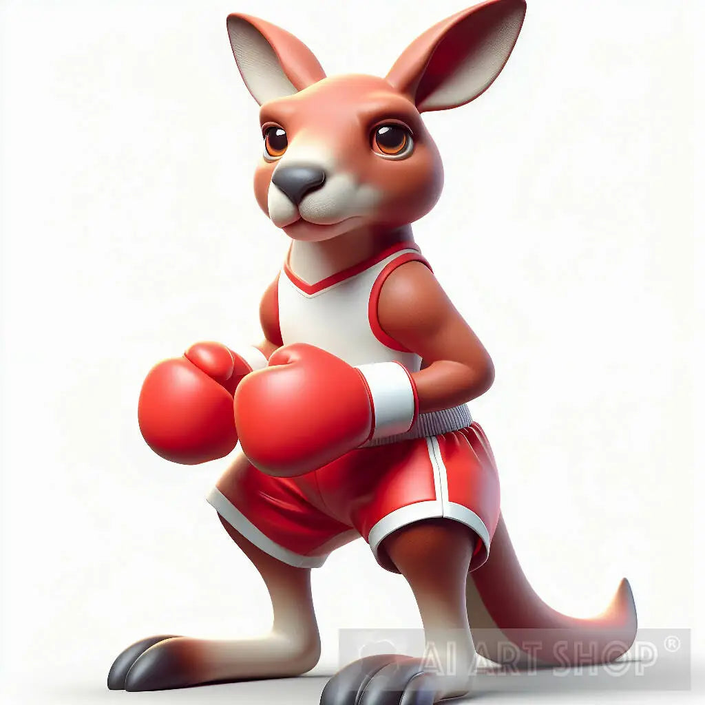 Boxer kangaroo boxer boxing kangaroo strong Nice small