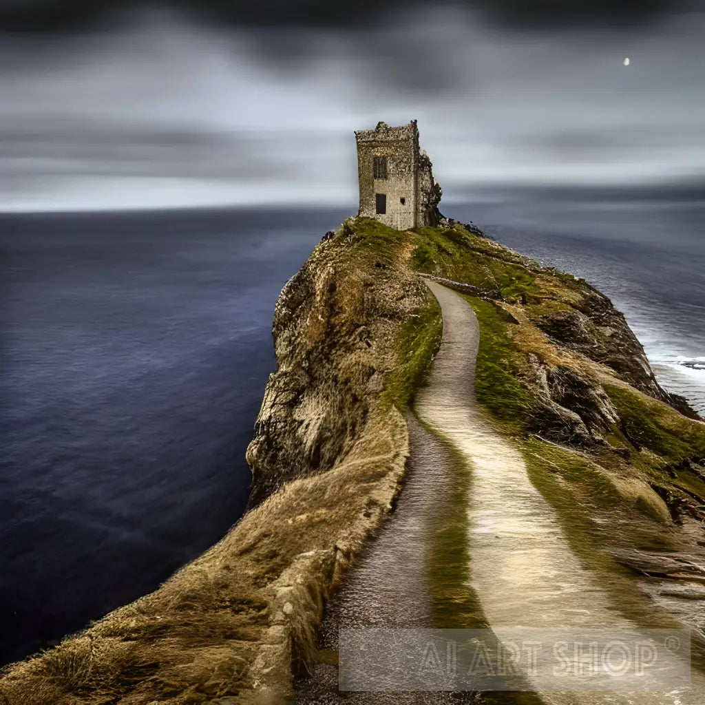 Broken Castle in Distance