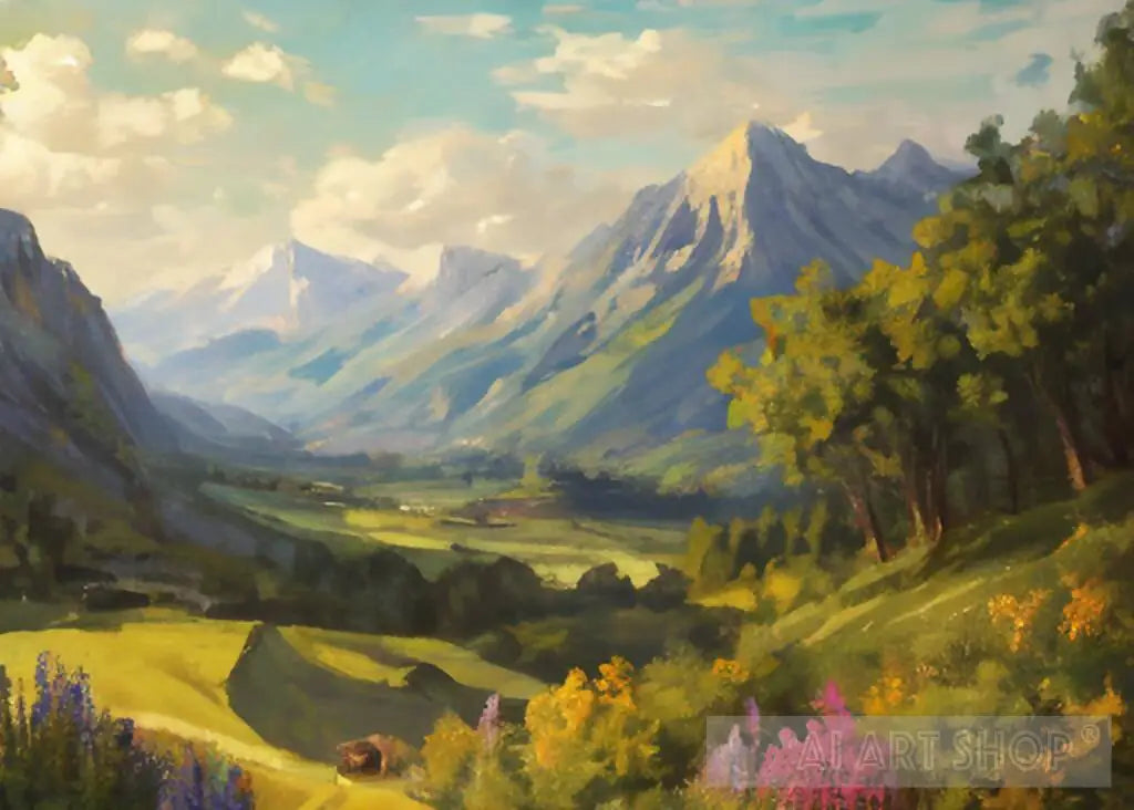 bucolic, landscape, impressionism, wall art