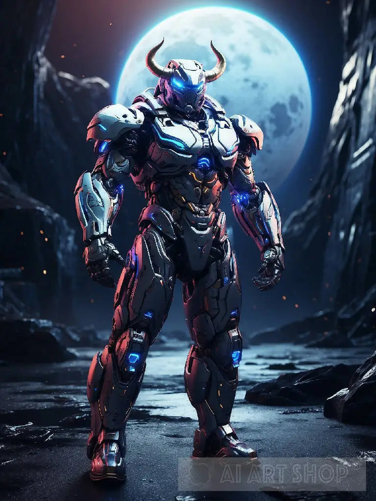 Bull in cyborg body #2