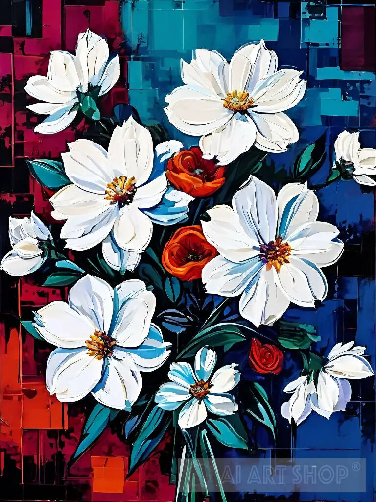 Burst of Beauty: A Vibrant Floral Still Life