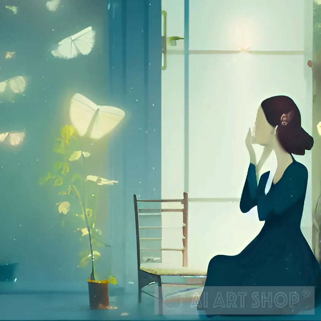 butterfly blessing by the window