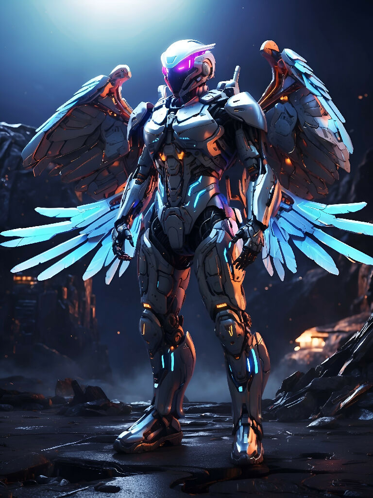 Bird in cyborg body #4