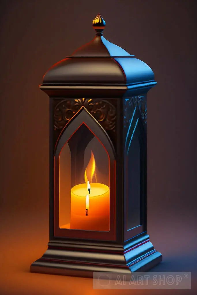Candle in a lantern