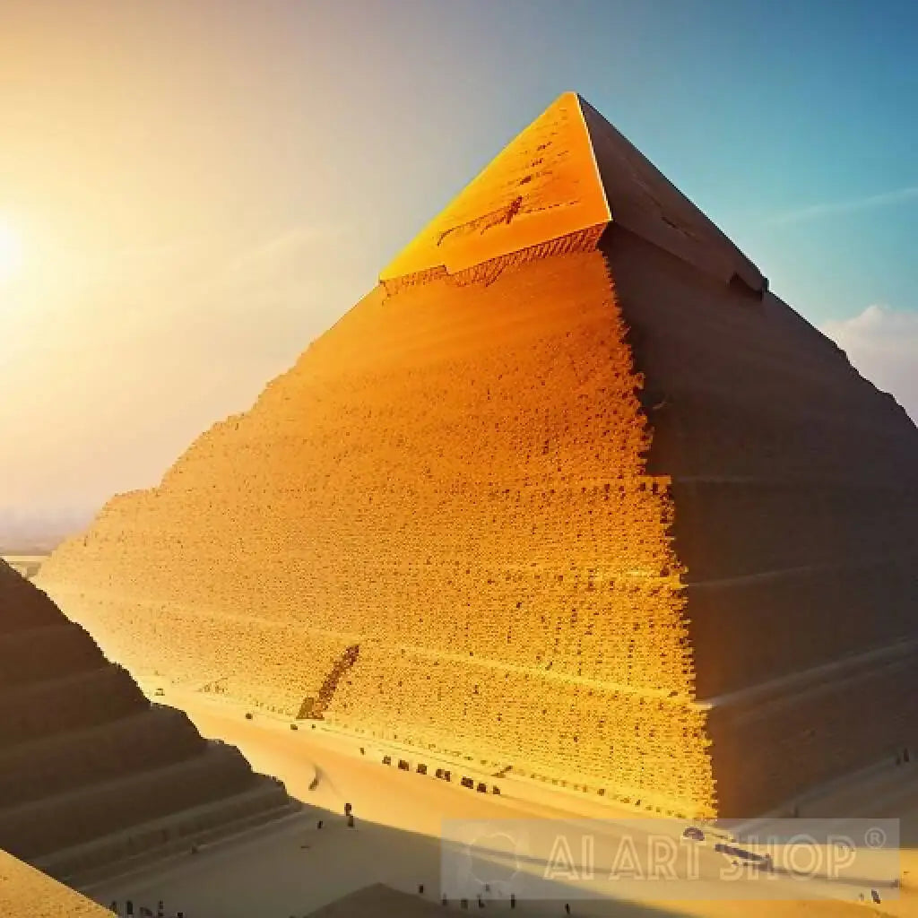 Captivating Depiction Ancient Majesty Egyptian Pyramids
