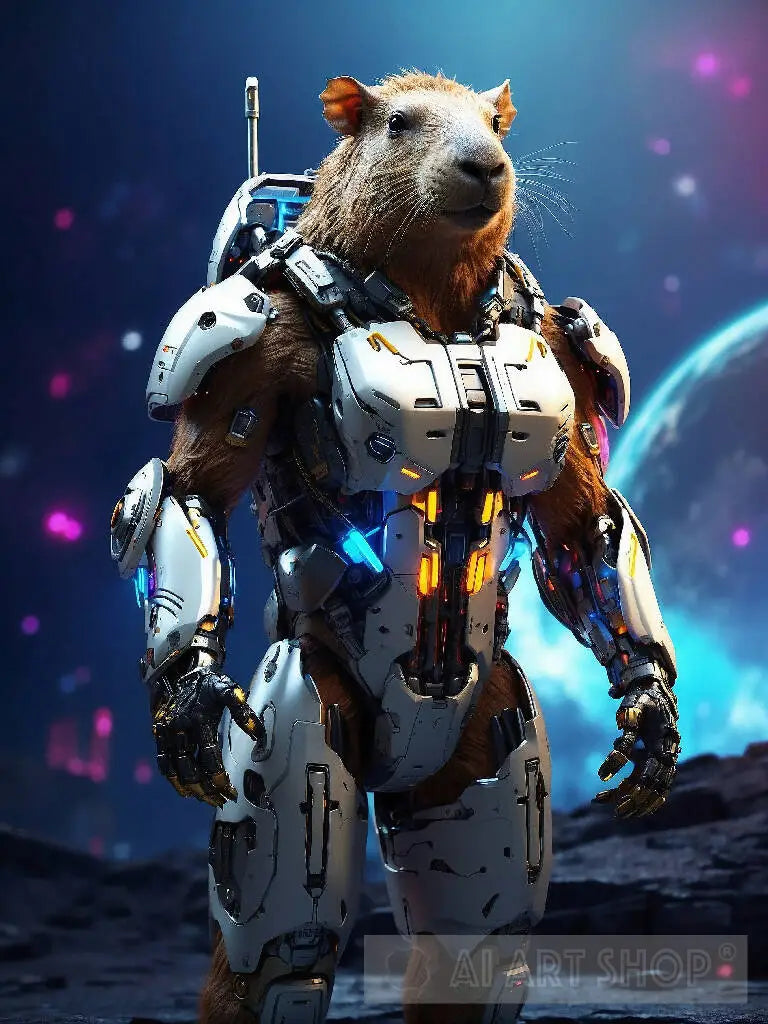 Capybara in cyborg body #2