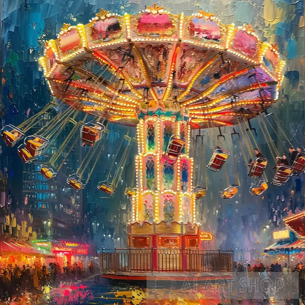 Carnival Lights - Abstract Expressionism Art