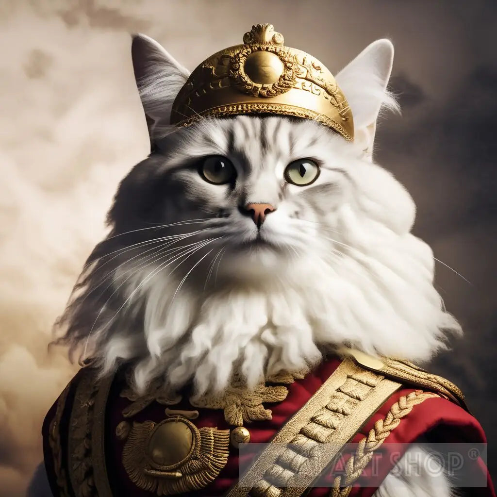Cat as a Greek general.