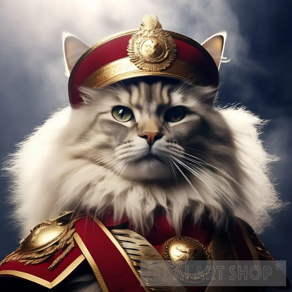 Cat as Macedonian general.