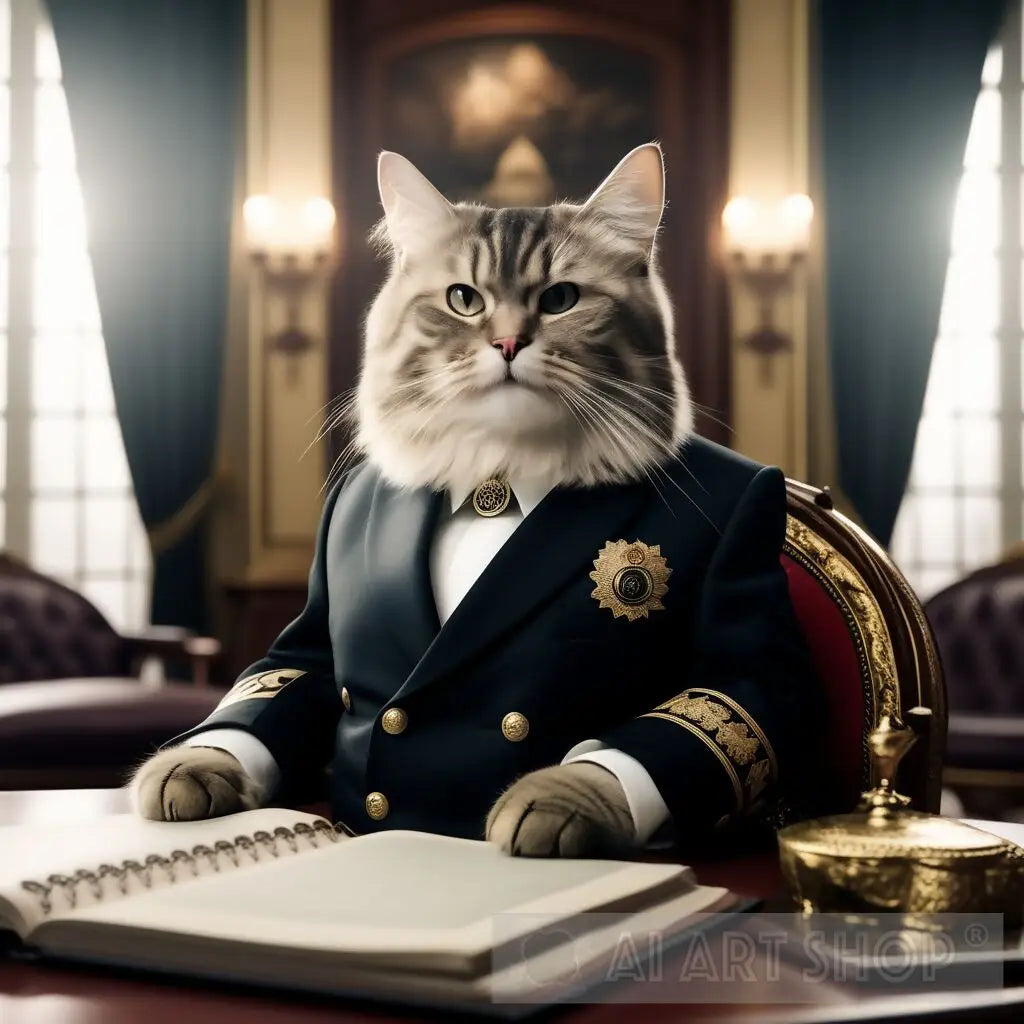 Cat as president of Germany.