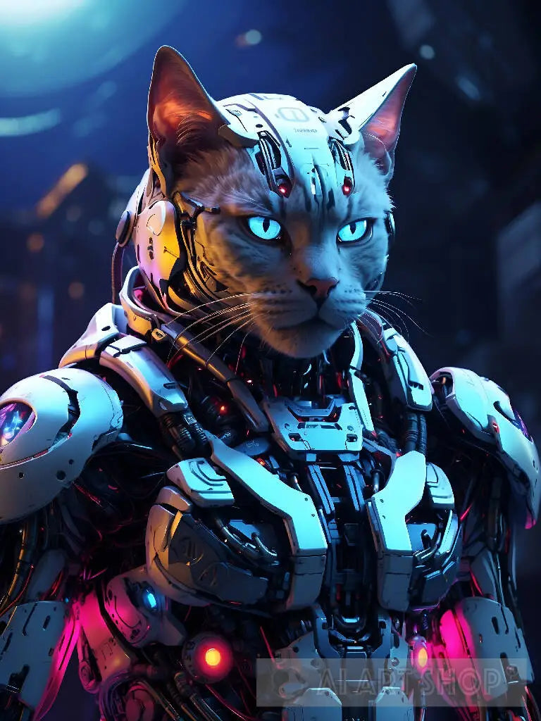 Cat in cyborg body #1