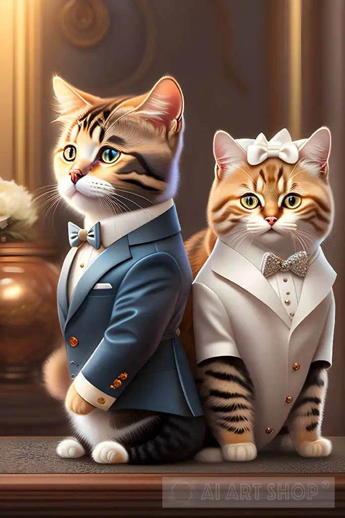 Cats in wedding suits-Cats in bow ties-Cute cats-Cats at a wedding-...