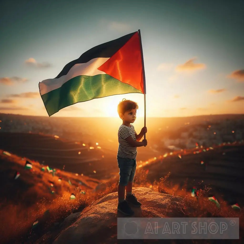 peace flag Gaza Israel