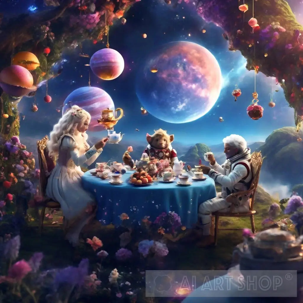Celestial Tea Party - Cosmic Garden Gathering