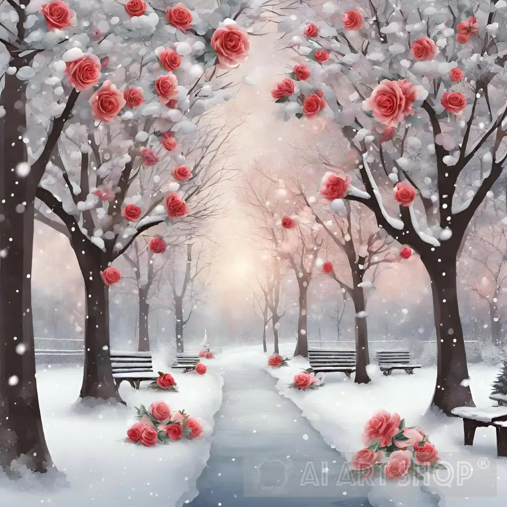 Buy “ Cherry Rose Ice” AI art for sale