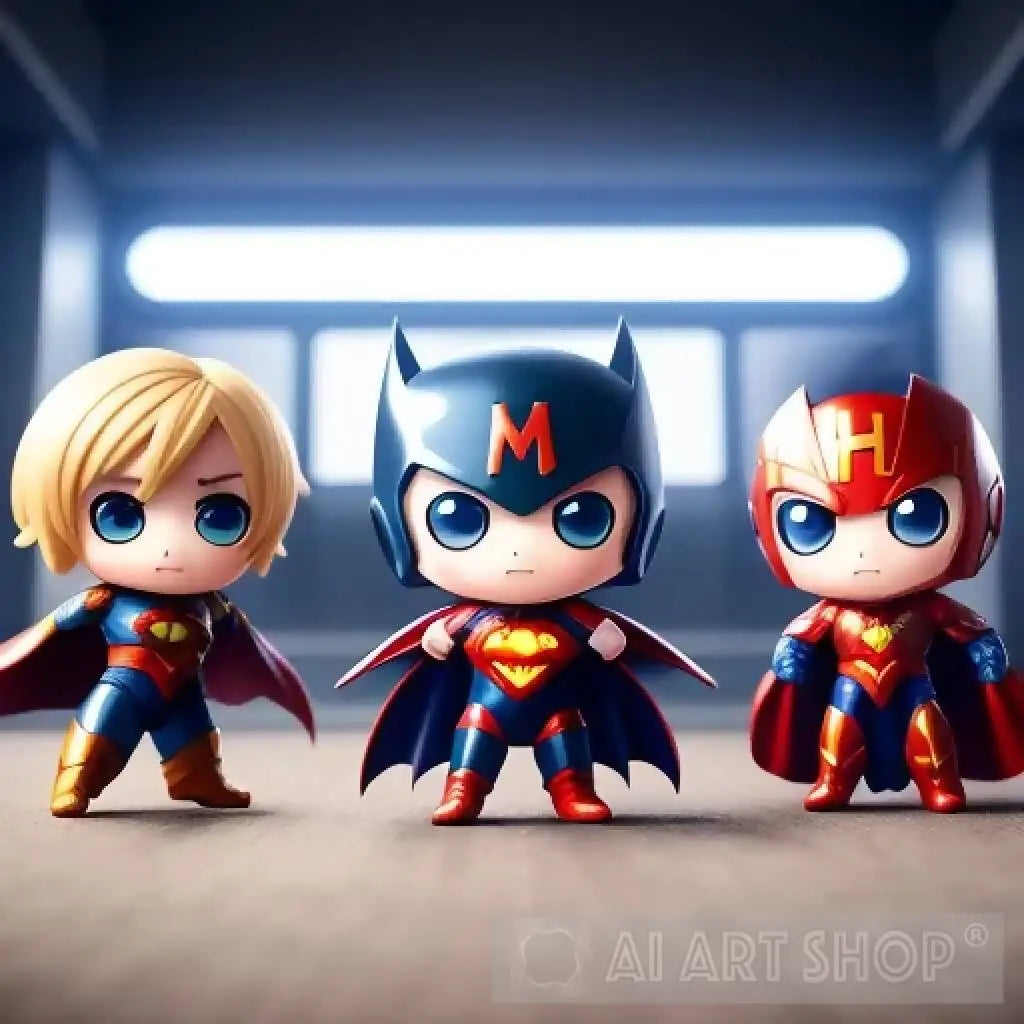 "Chibi Heroes Showdown" "Adorable Vigilantes Unleash...