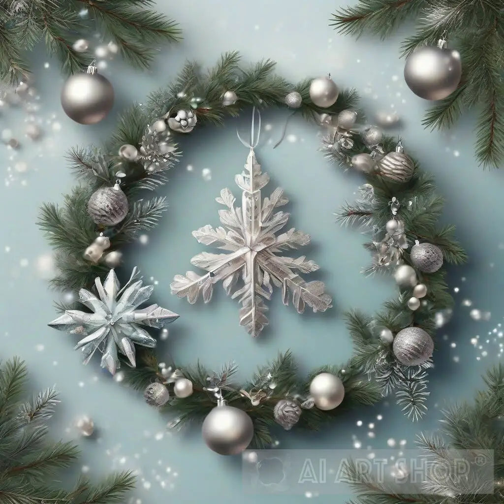 Christmas design with realistic festive objects