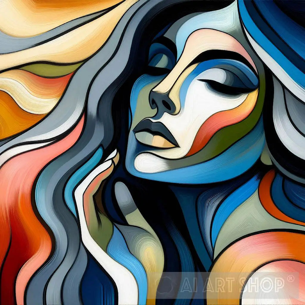 Chromatic Feminine: Bold Abstraction Unveiled"