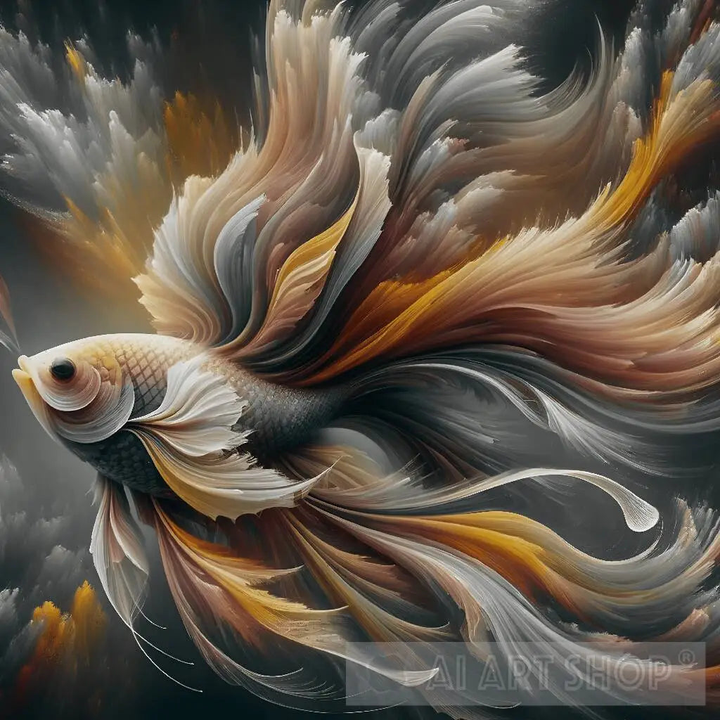 A vivid explosion of colors. Image of a Fish.