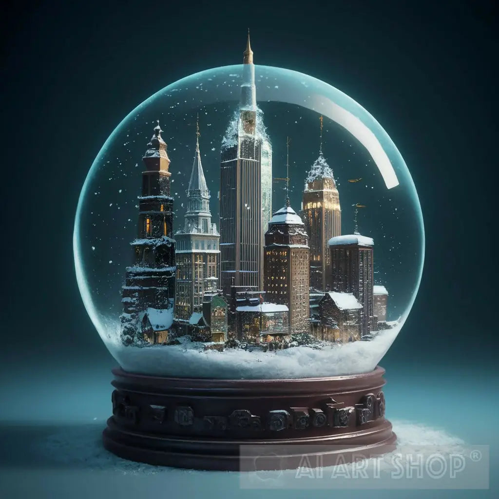 CITY INSIDE A SNOWGLOBE