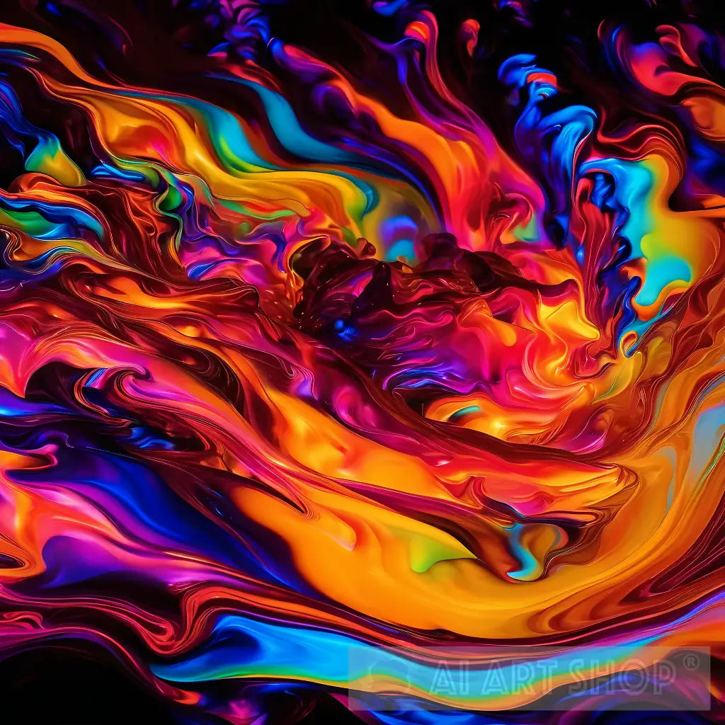 AI Generated painting Color from Beyond