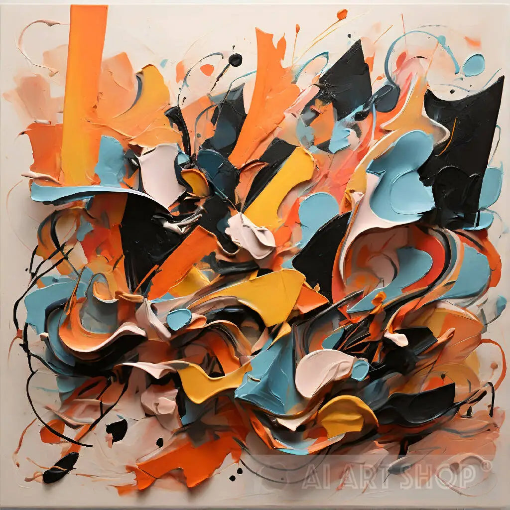 Abstract art, art ai, harmony color