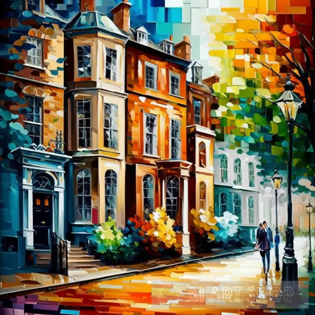 colorful flower street