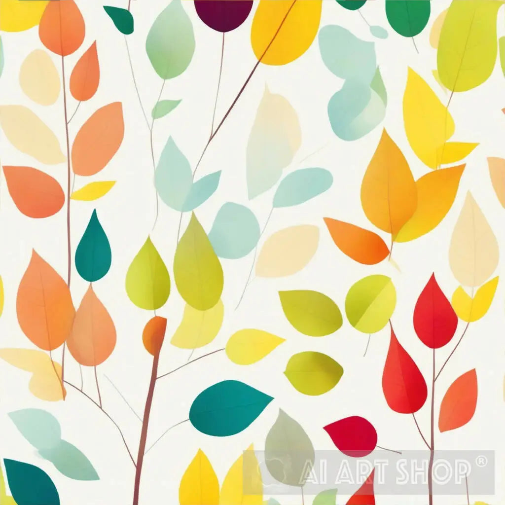 Colorful leaves Art