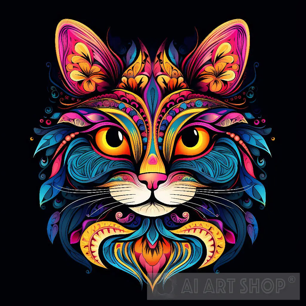 cats, mandala