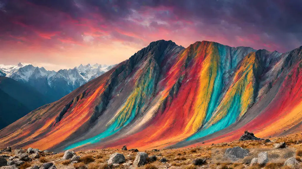 colorful mountain