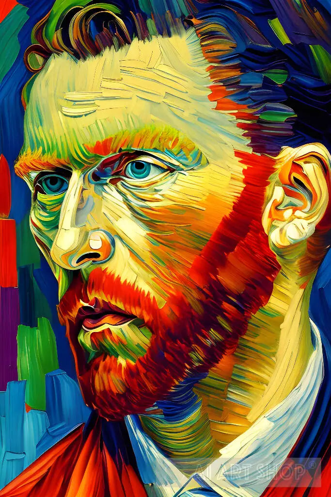 colorful painting young vincent van gogh,oil on canvas, vincent van...