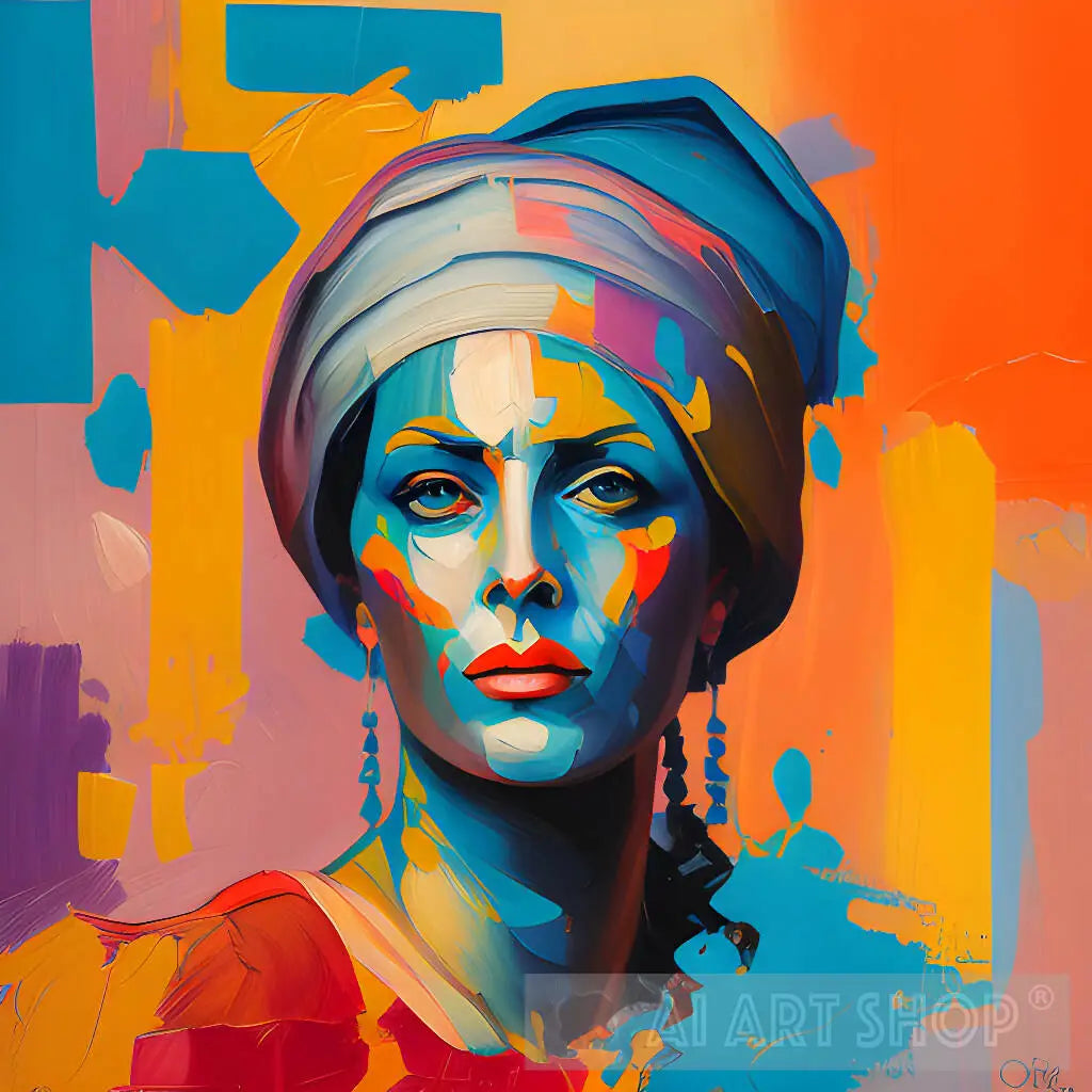 portrait, woman, oil painting,