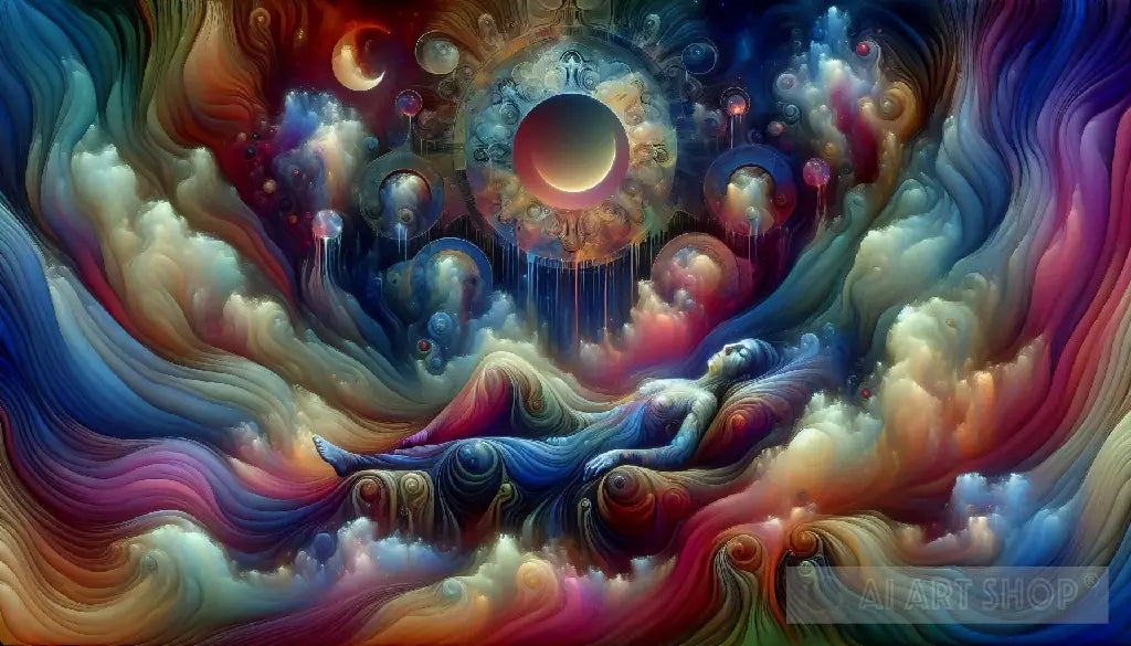 Cosmic, abstract, art, fluid art, women, dream,