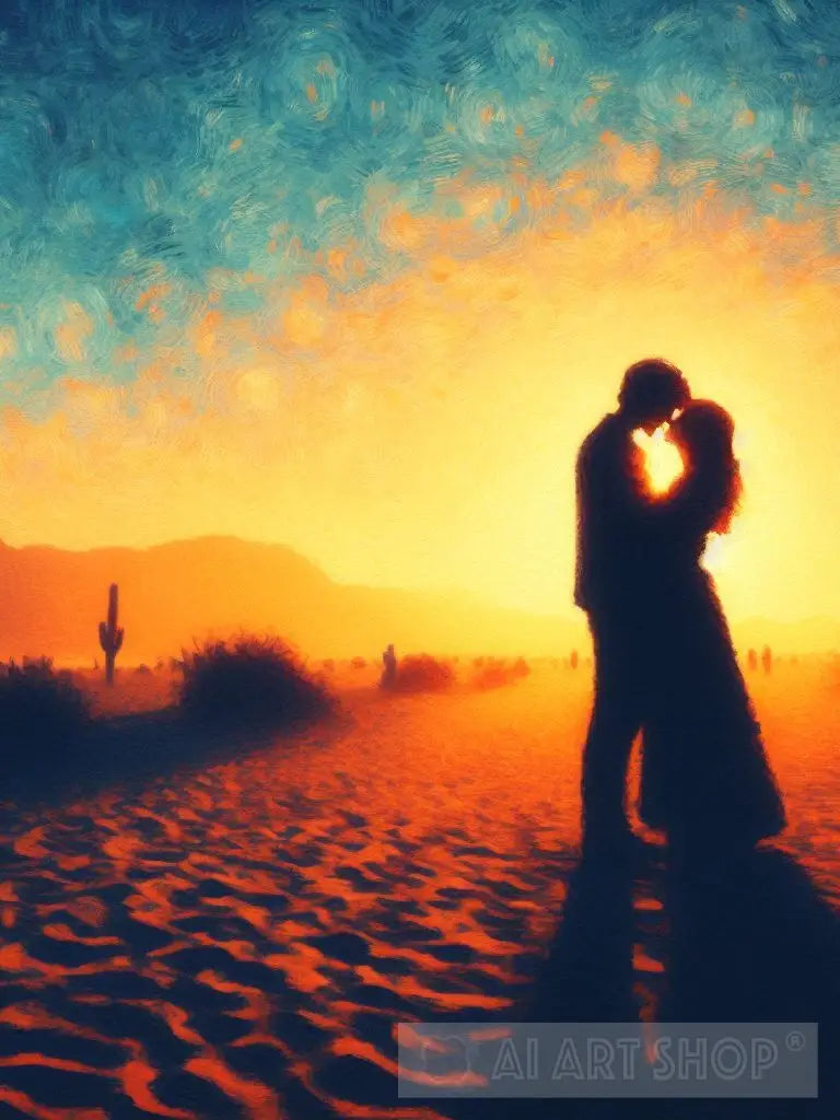 Couple in the Desert
