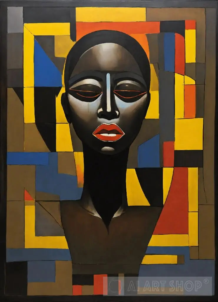 crazy african geometric abstract expressionism,
