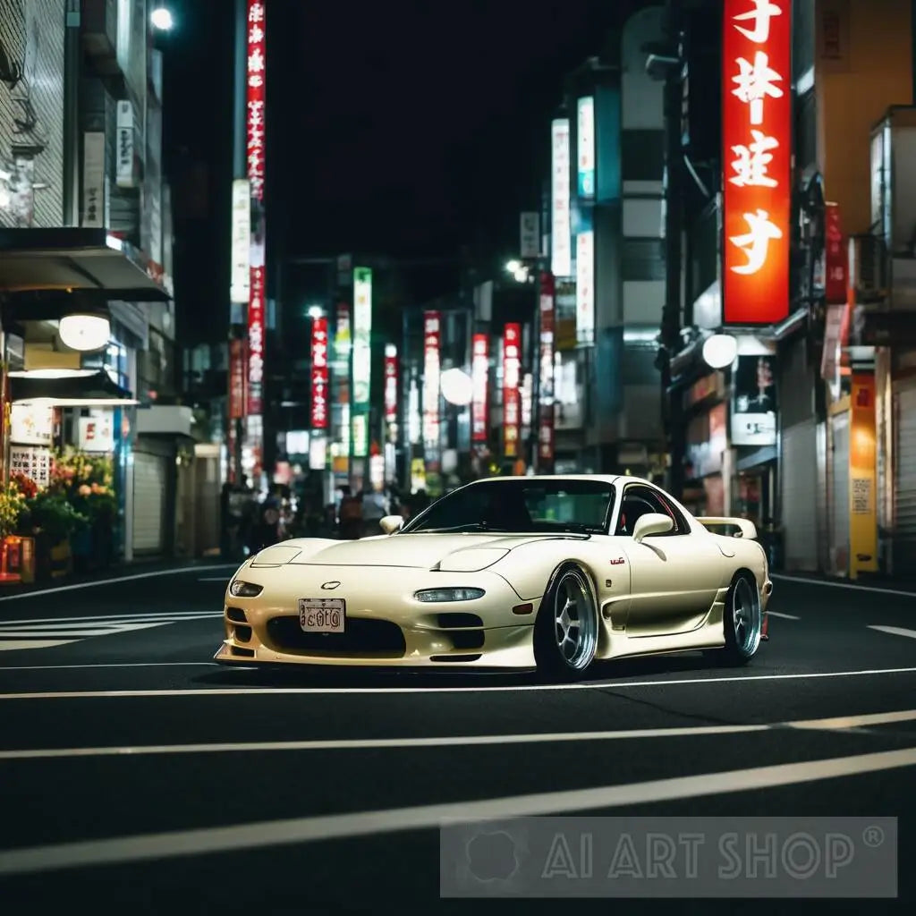 Cream Mazda Rx7