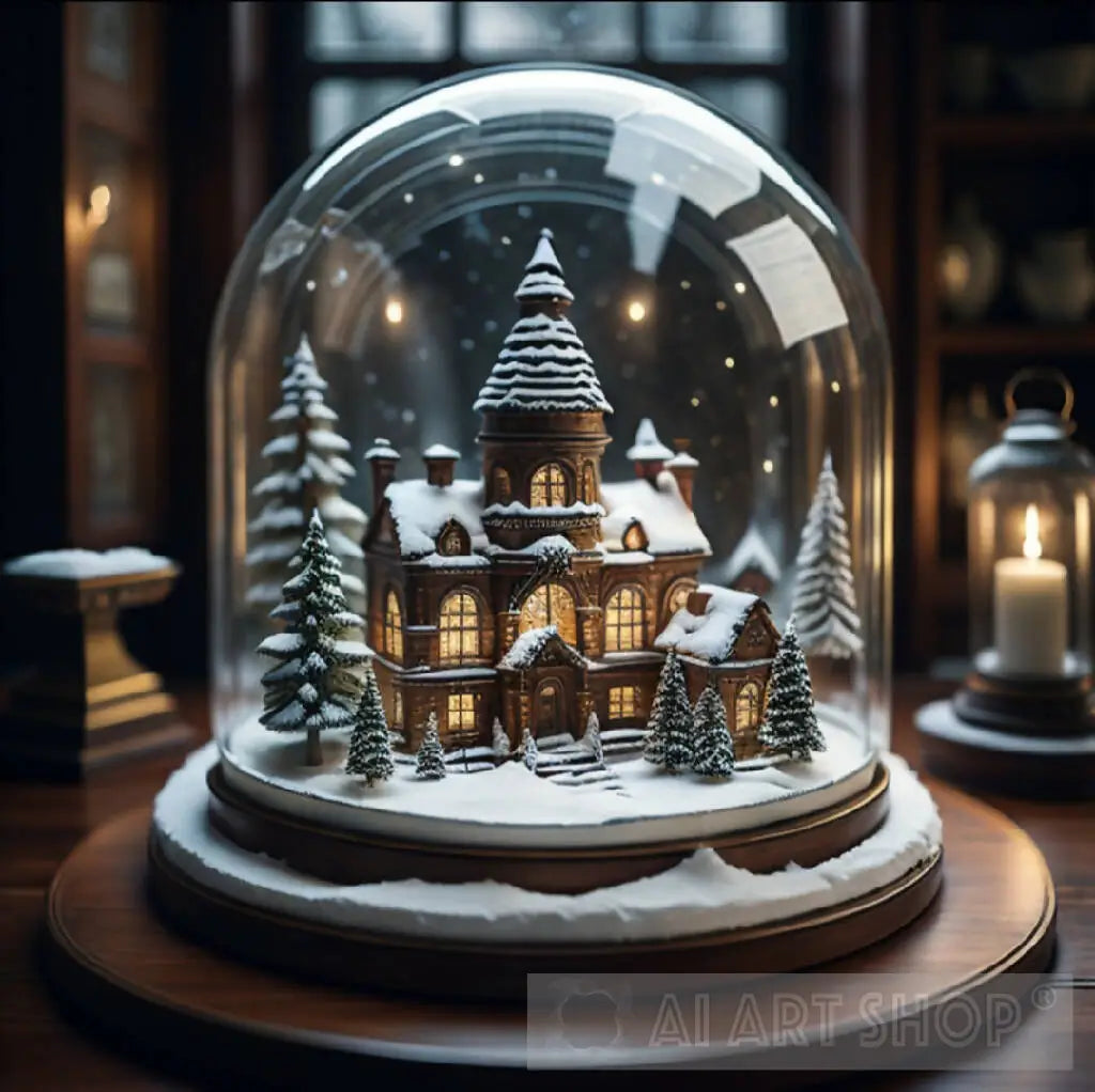 A miniature tabletop a pleasant christmas time canada landscape