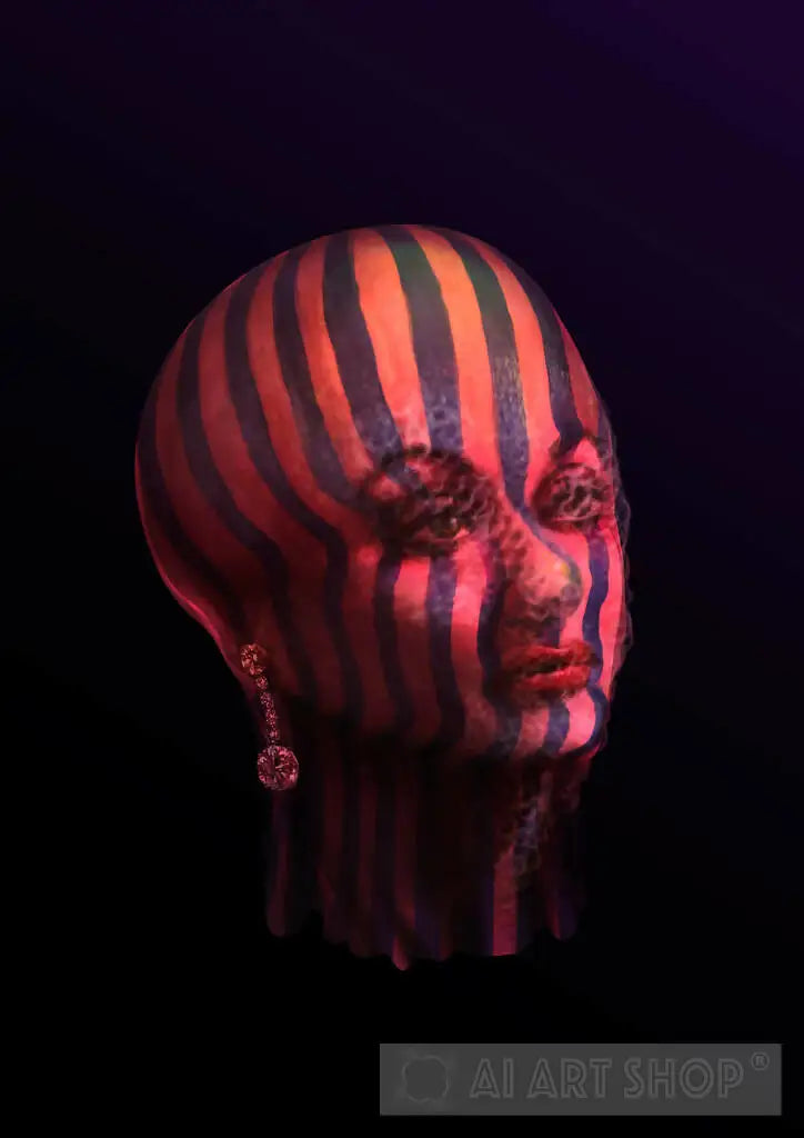 creepy face art