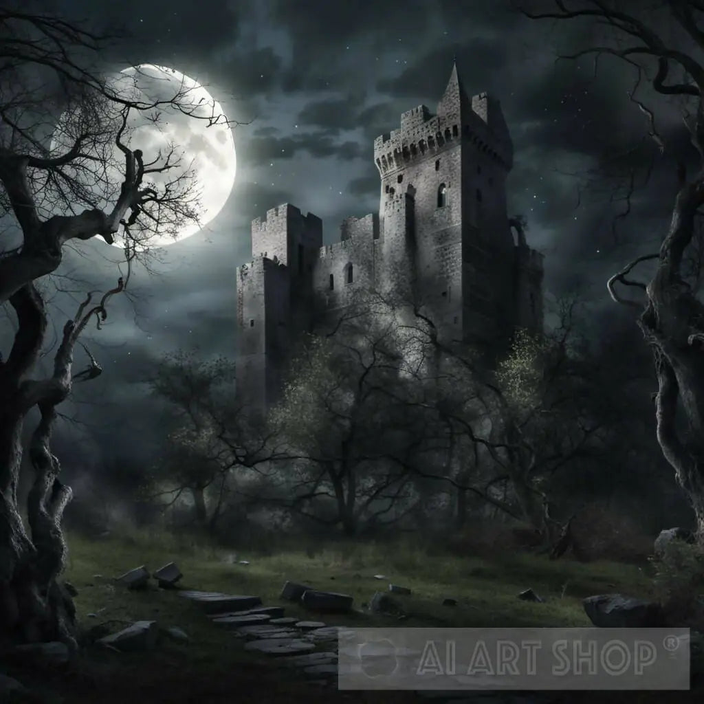 Creepy ruined castle