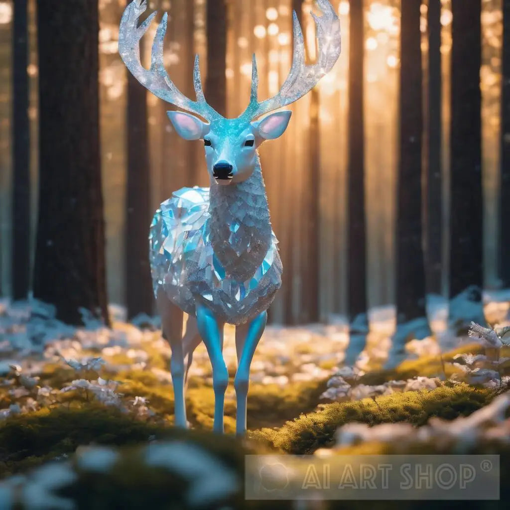 Crystal stag forest