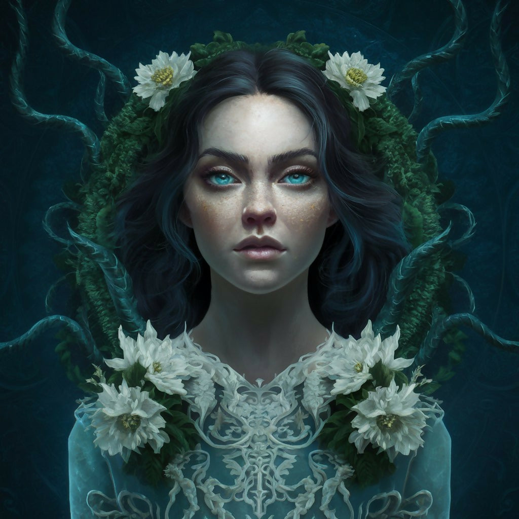 Ethereal Enchantment - Mystical Digital Fantasy Portrait