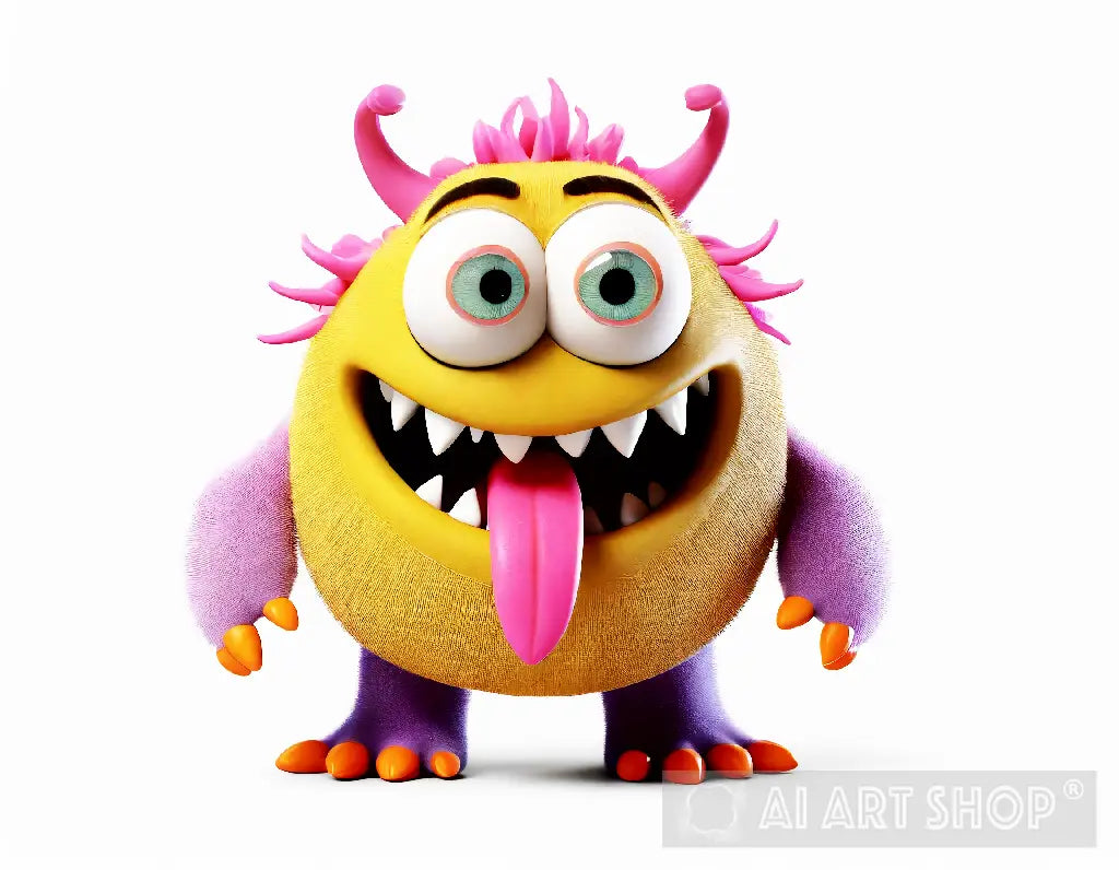 Cute little alien monster