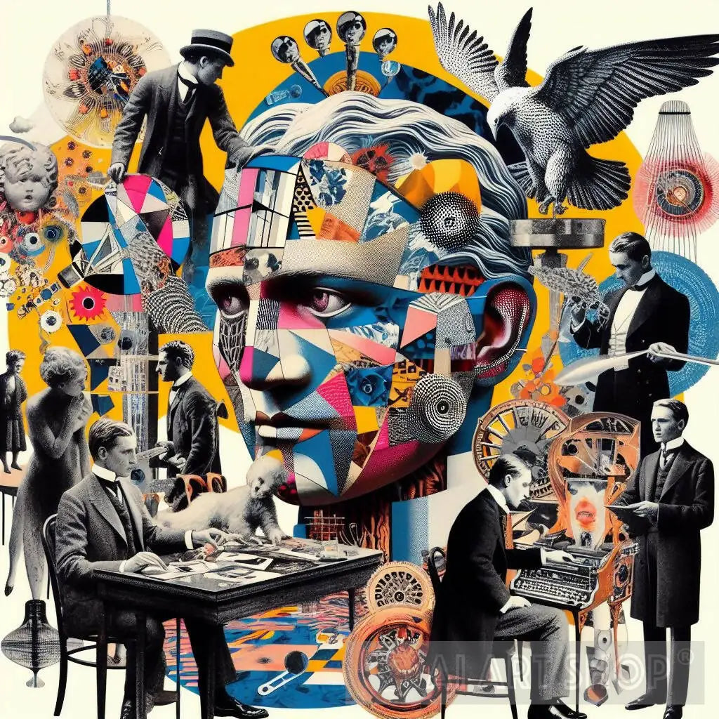 Cutting-edge collage creation, Surrealist wonders, Collage storytel...