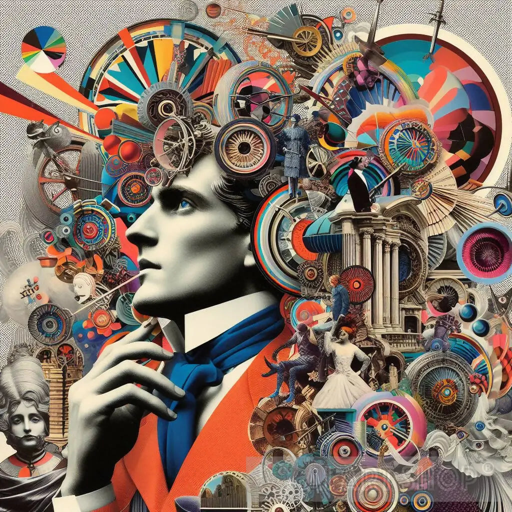 Cutting-edge collage creation, Surrealist wonders, Collage storytel...