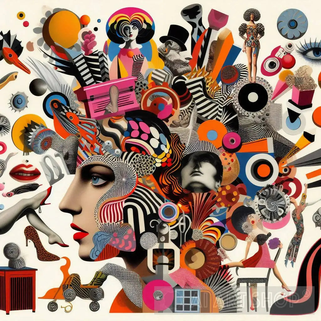 Cutting-edge collage creation, Surrealist wonders, Collage storytel...